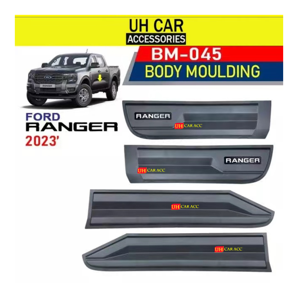 FORD RANGER T9 2022 2023 DOOR CLADDING DOOR PANEL GARNISH BODY MOULDING ...