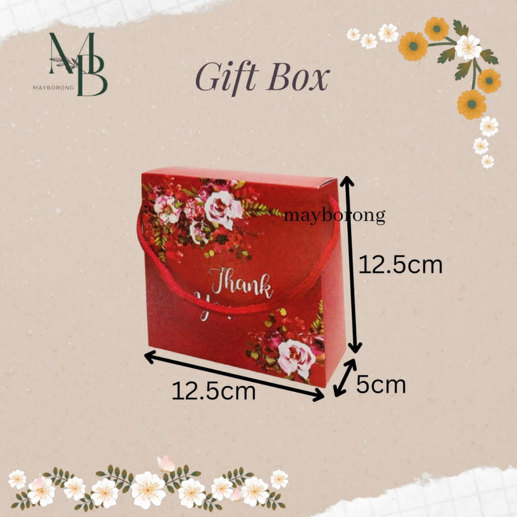 KOTAK BAHULU KEMBOJA KOTAK JAJAN DOORGIFT BOX BAG KERTAS 10PCS | Shopee ...