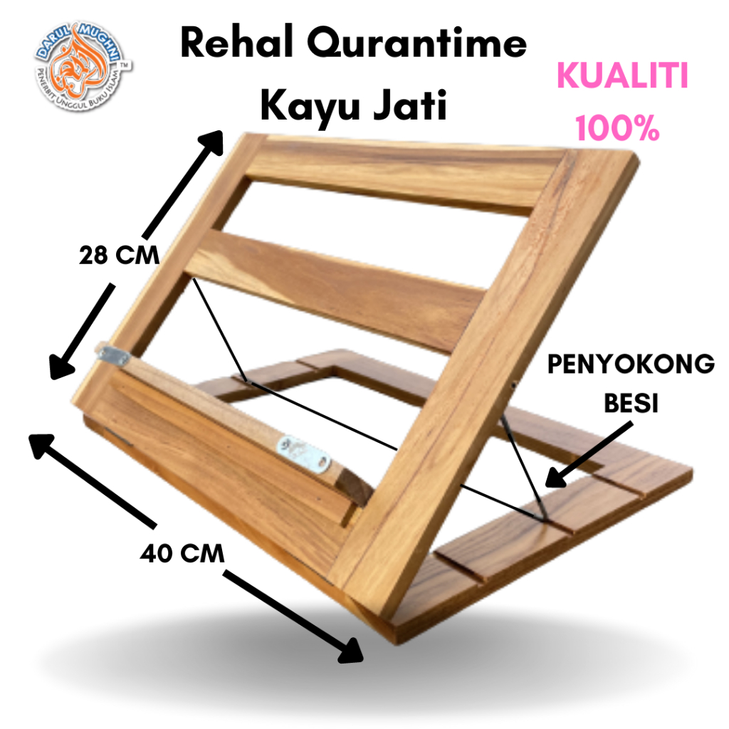 REHAL KAYU AL-QURAN BERLIPAT-Rehal Iqra-Rehal QuranTime-Rehal Quran ...