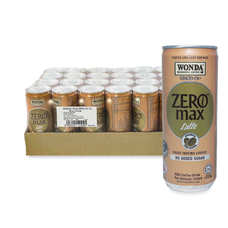 WONDA ZERO MAX LATTE ( 24 x 240ML) | Shopee Malaysia