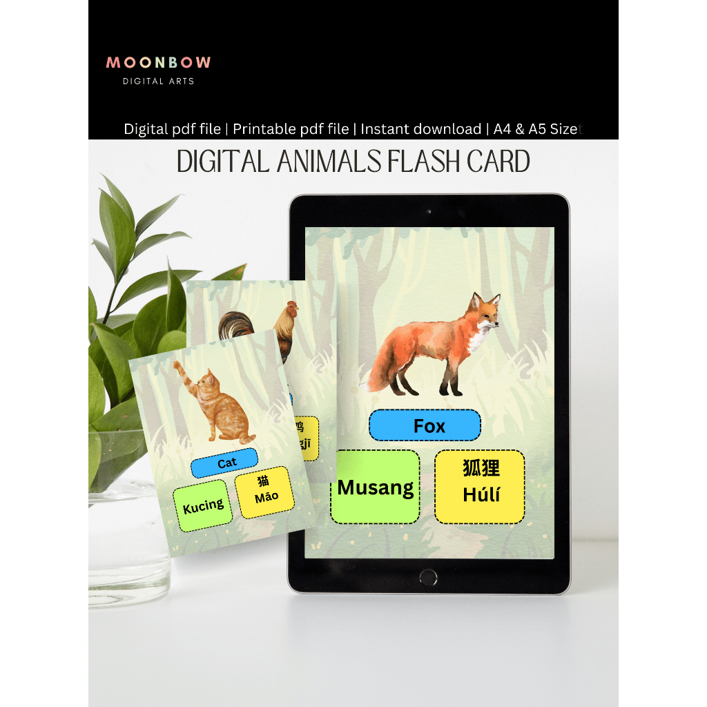 Animals Flash Card ( Digital ) | Shopee Malaysia