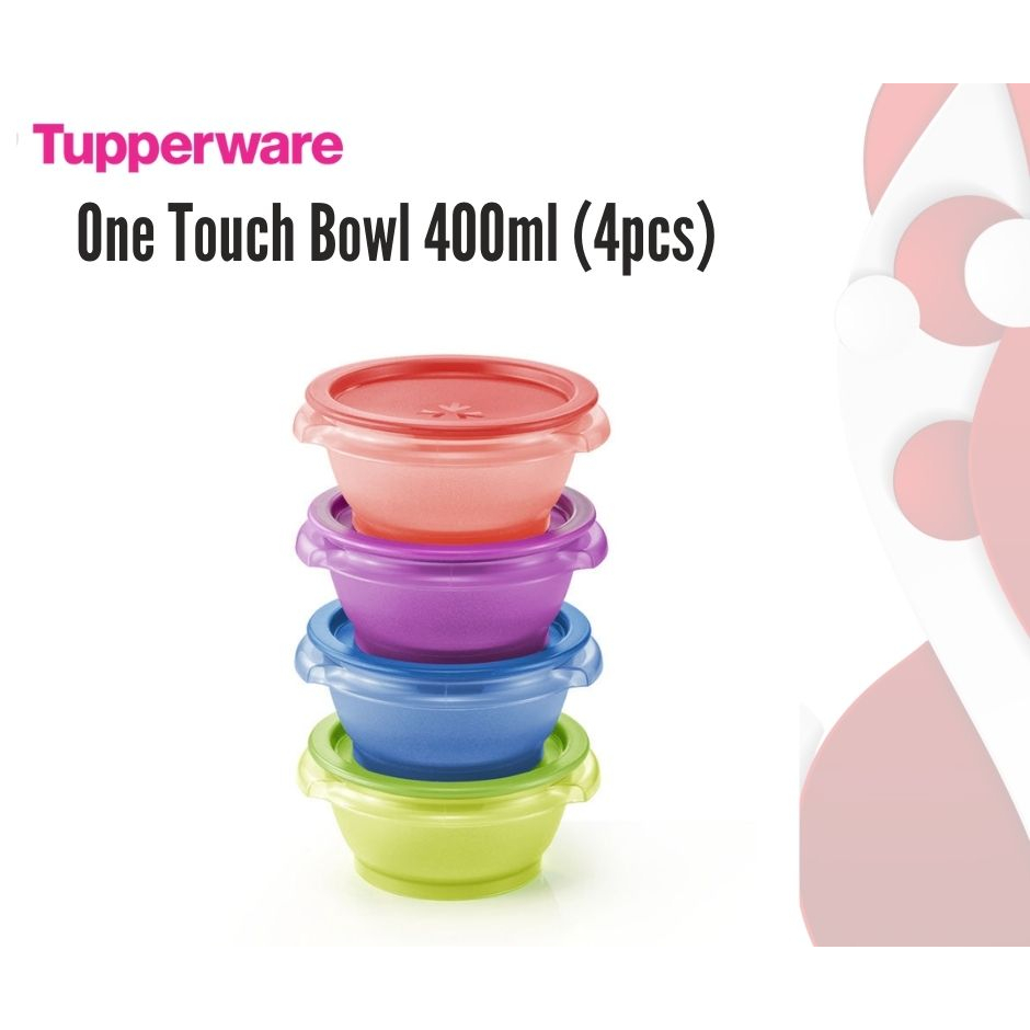 Tupperware OT One Touch Bowl 400ml Bekas Kuih Kedap Udara Nuts ...