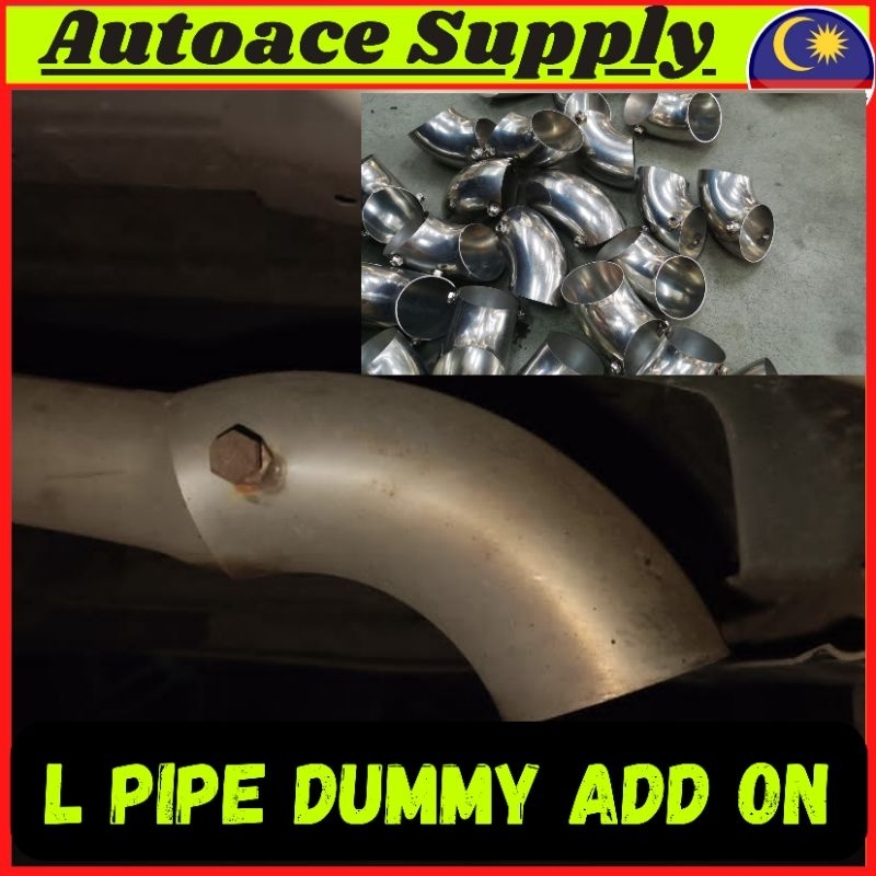 Dummy Exhaust L Pipe Universal Side | Shopee Malaysia