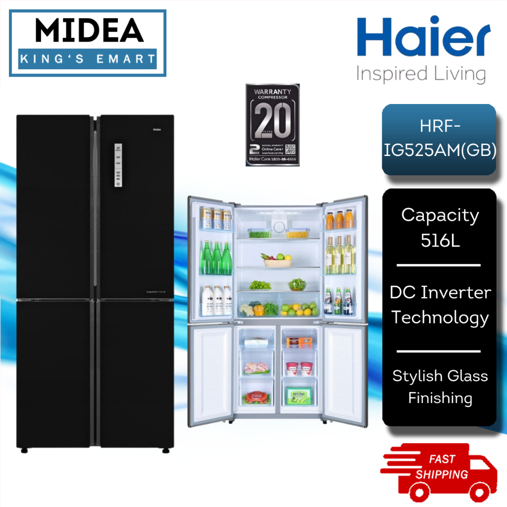 [RAMADAN OFFER] Haier 516L Multi Door Glass Series Inverter ...