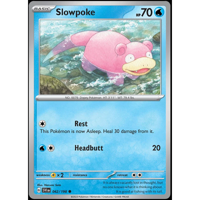 Pokemon TCG: Scarlet & Violet - Slowpoke / Slowbro | Shopee Malaysia