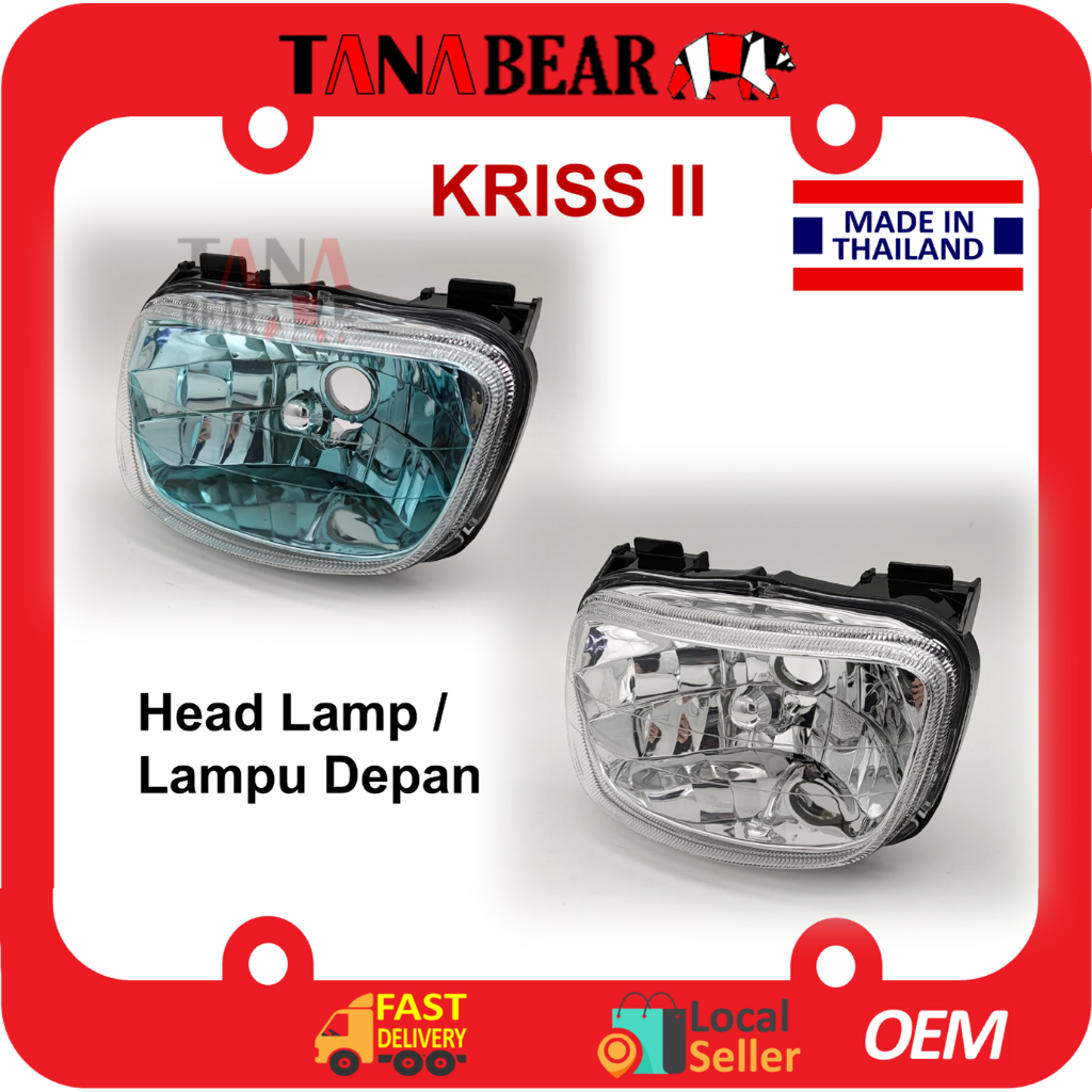 Lampu Depan KRISS II MODENAS Head Lamp / Head Light Diamond Eyes ...