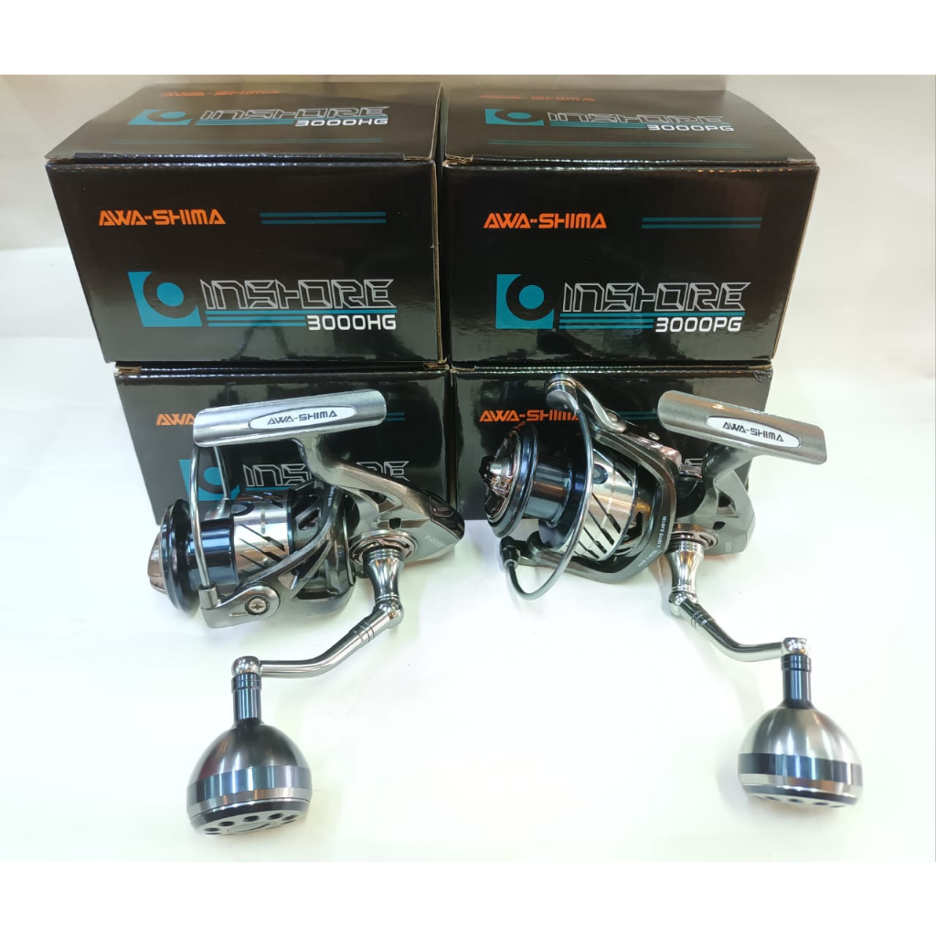 AWASHIMA INSHORE SPINNING REEL 3000PG/HG 4000PG/HG FISHING REEL ...