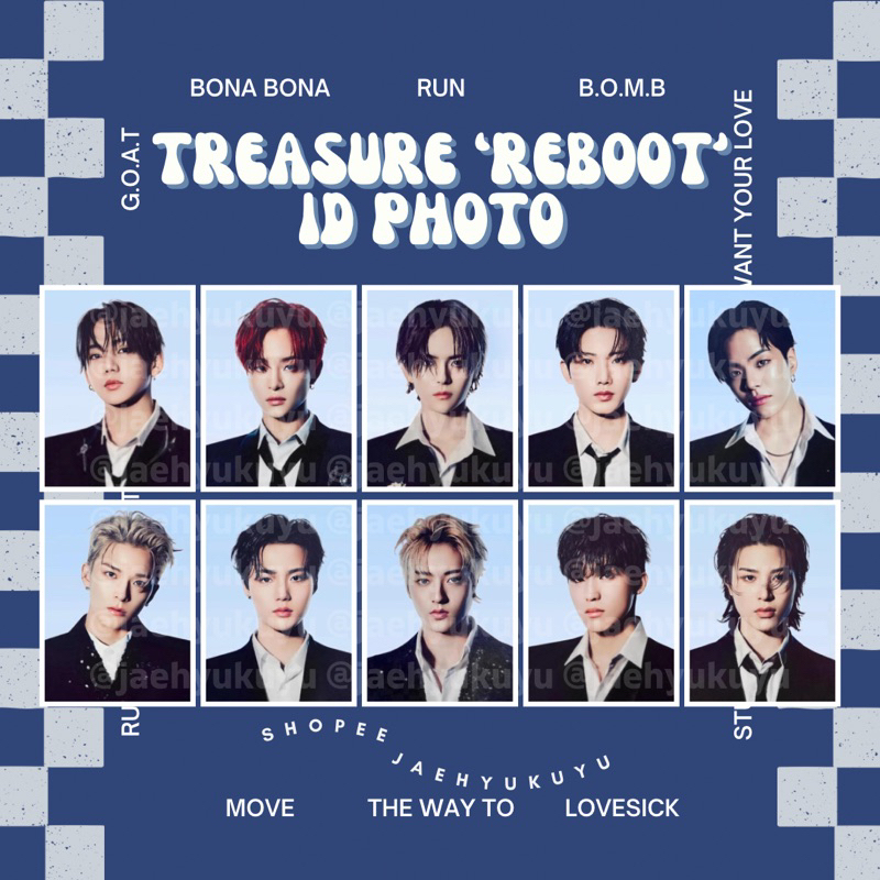 TREASURE REBOOT ID Photo Passport Set 10 Members | Shopee Malaysia