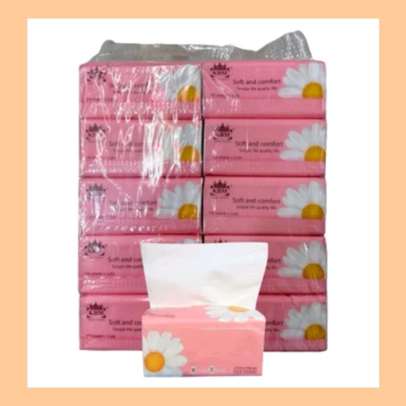 [Ready Stock] HICOOK KBM 10 Packet Facial Tissue 3 PLY Tisu Muka (100s ...