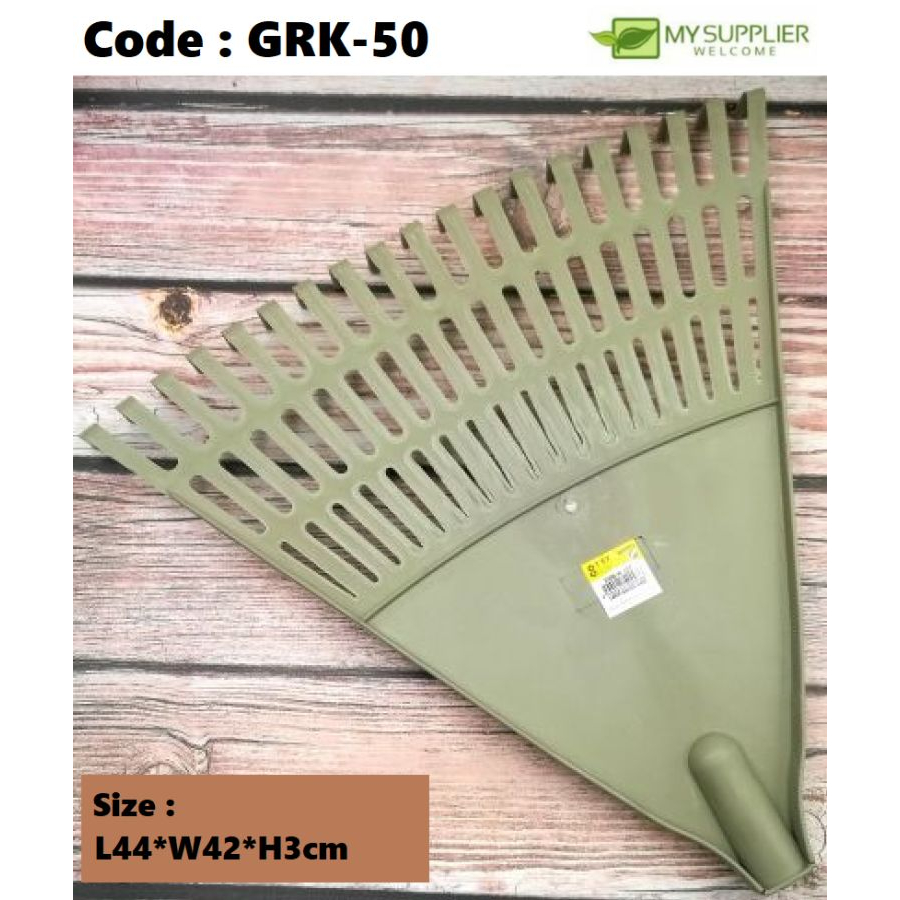 GRK-50 2018 Large Plastic Rake Cakar Plastik Sampah Daun Besar L44*W42 ...