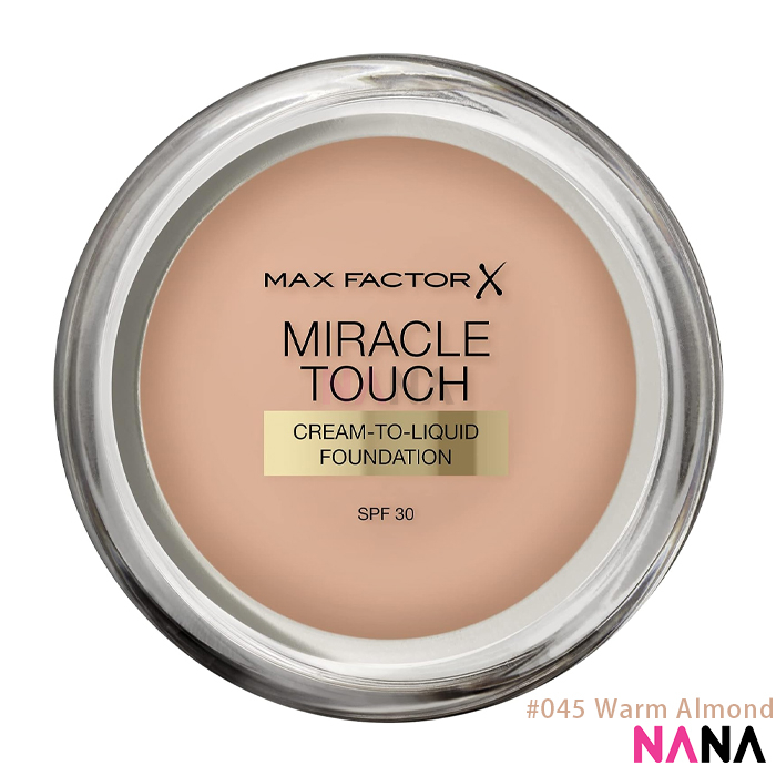 Max Factor Miracle Touch Cream To Liquid Foundation SPF 30 #045 Warm Almond 11.5g | Shopee Malaysia