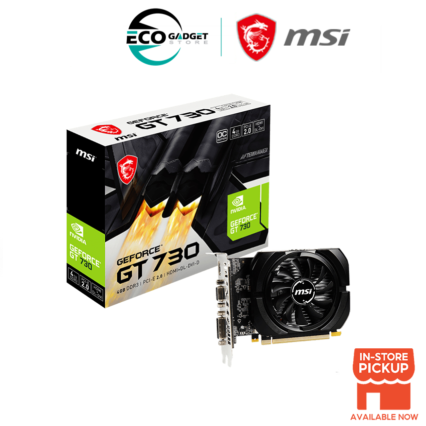 MSI Nvidia GeForce® GT 730 4GB DDR3 N730K-4GD3/OCV1 Graphics Cards ...