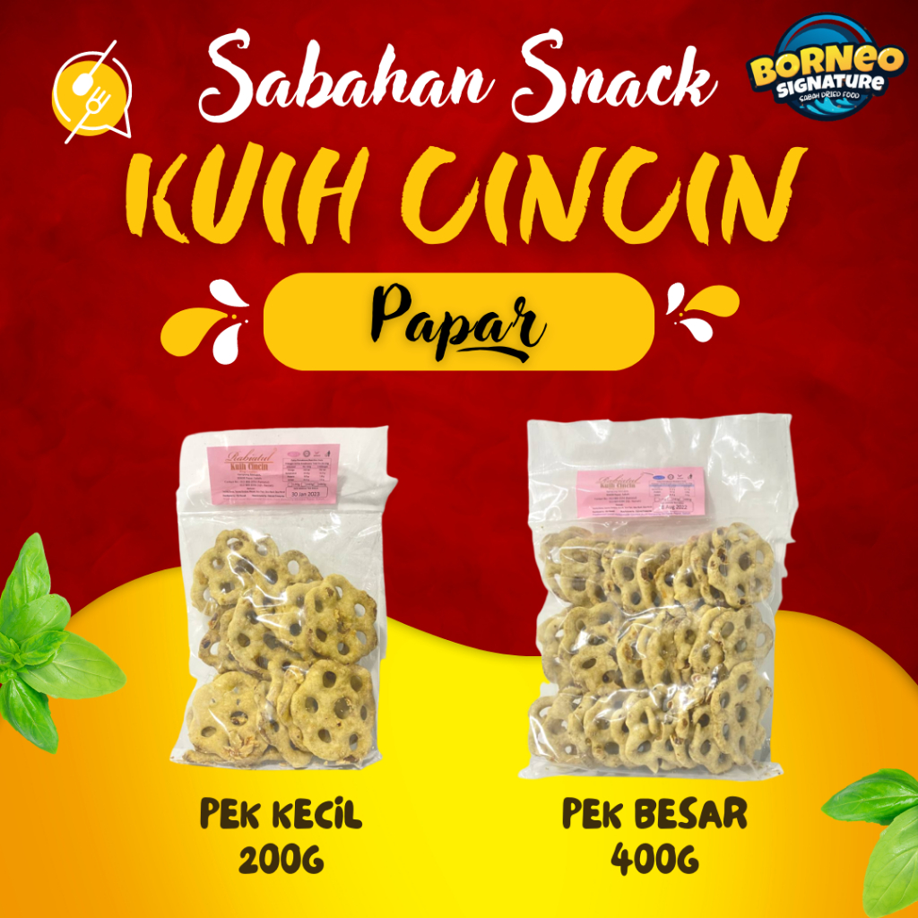 [SABAHAN SNACK] Kuih Cincin Viral Sabah (Pek besar & Pek Kecil ...