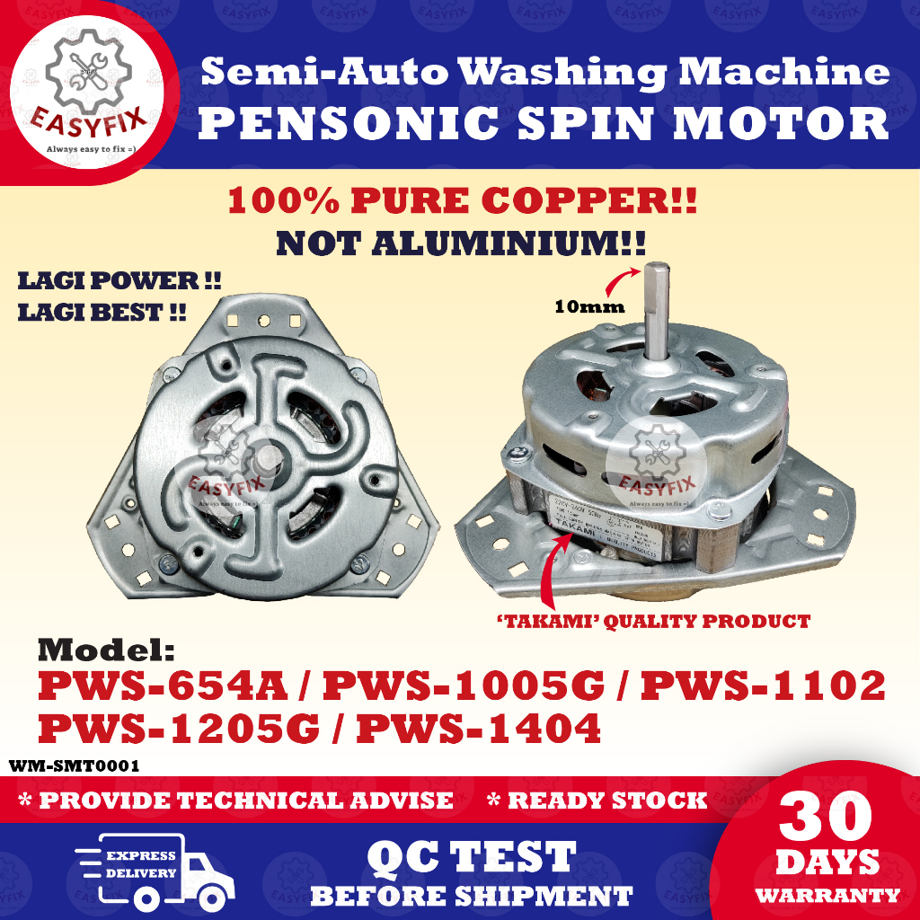 PWS-654A / PWS-1005G / PWS-1102 / PWS-1205G / PWS-1404 PENSONIC Spin ...