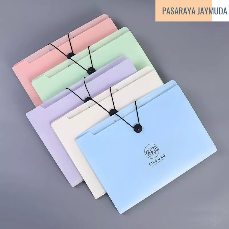 A4 Multi-layer File Expanding Folder Organ File Bag Transparent Plastic ...