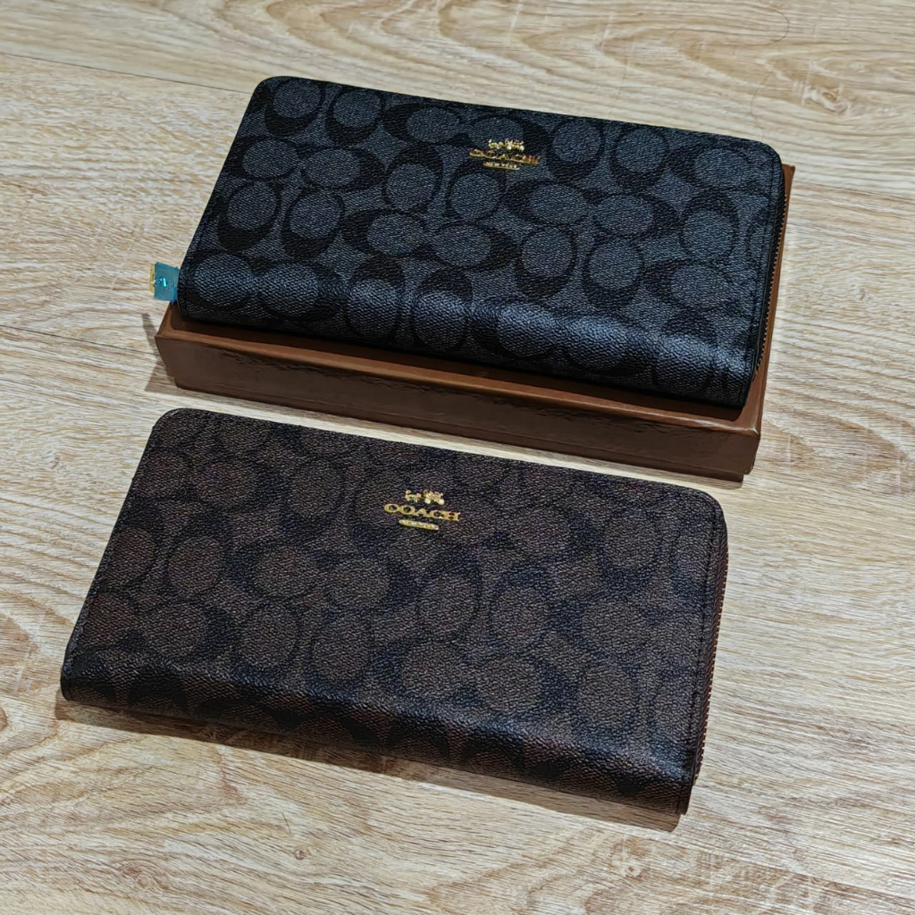 Co organizer purses zip clutch wallet men large zip around (fully open ...