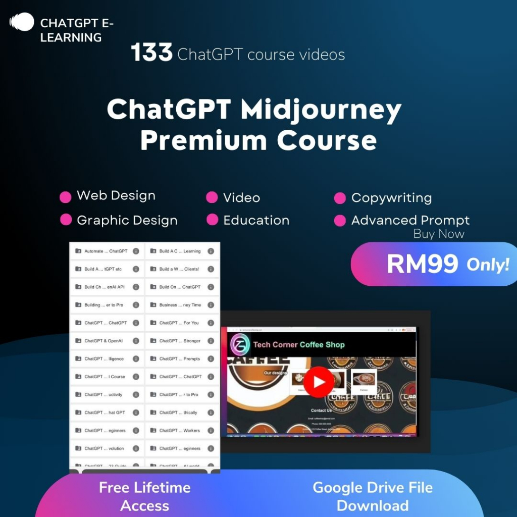 ChatGPT, Midjourney Video Courses/ Pro/google drive/AI/Plus/Photo/Video ...