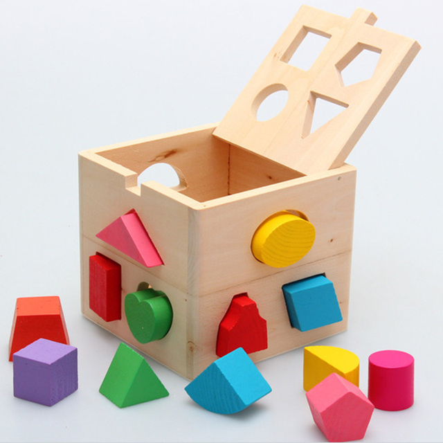 Wooden Shape Sorting Box | Shopee Malaysia