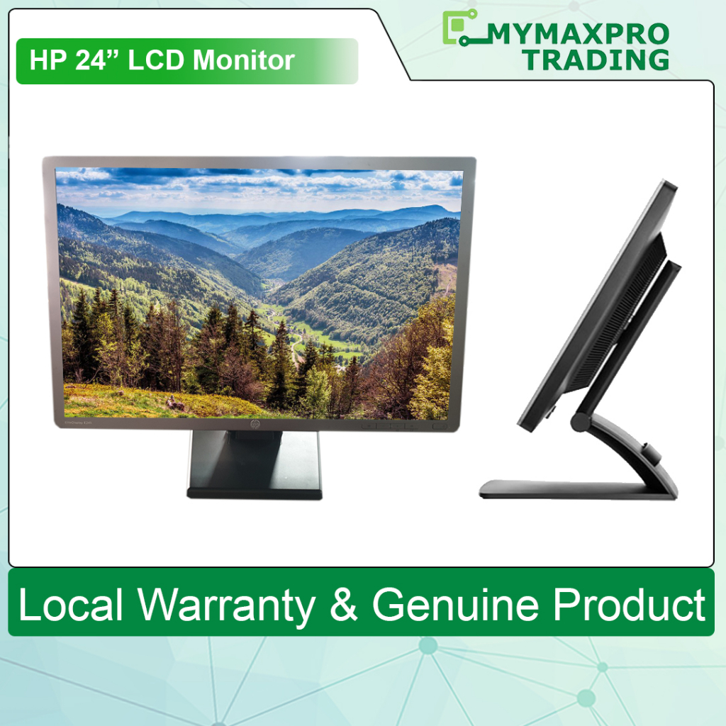 HP E241i 24' LED Monitor 24 inch Wide 1920x1200 VGA DisplayPort ...