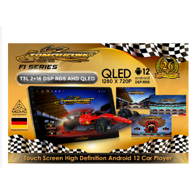TOMAHAWK F1 T3L QLED DSP AHD Android 12 Touch Screen Car Player 9 ...
