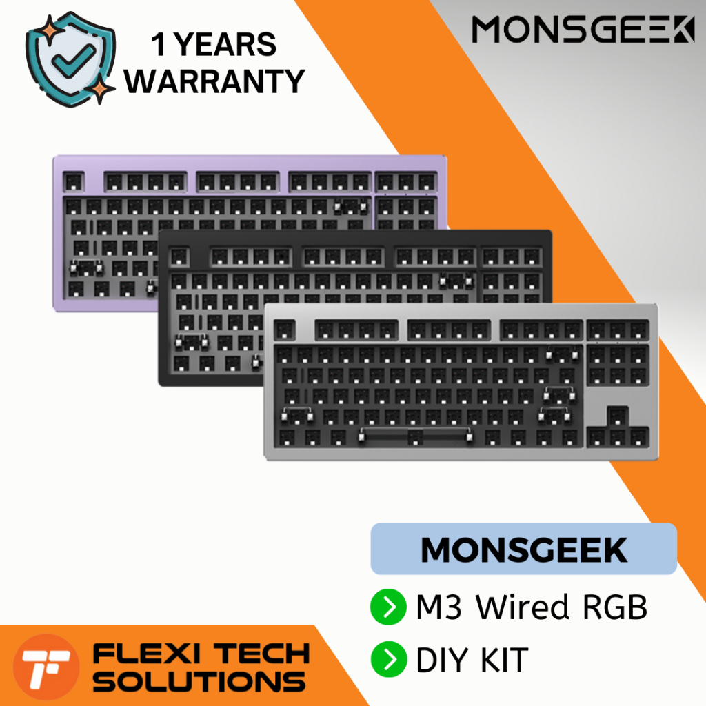 Flexi Tech MONSGEEK M3 DIY Kit TKL South-Facing Aluminum Barebone keyboard | Shopee Malaysia