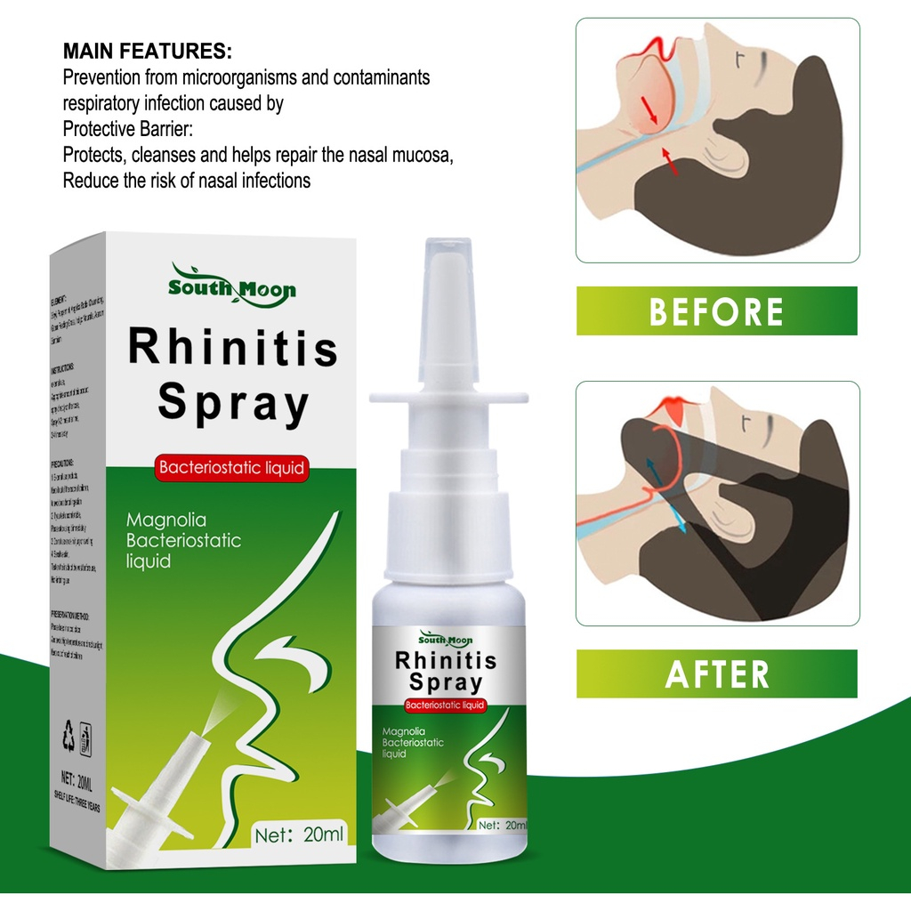 South Moon Nasal Sprays Anti Snoring Chronic Rhinitis Sinusitis ...