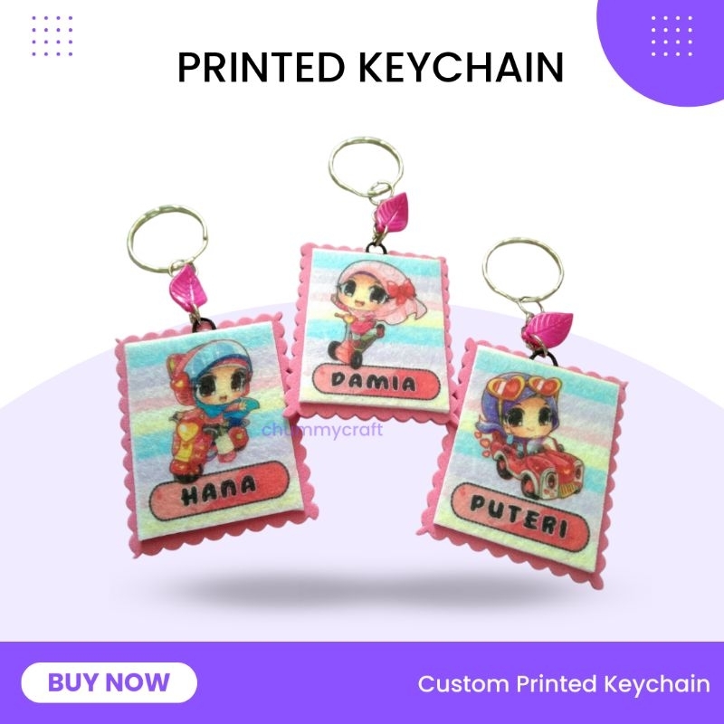 5cm Keychain printed (boleh custom) | Shopee Malaysia