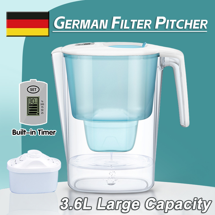 【Ready Stock】Filter Kettle 3.6L Fliter Pitcher Portable Alkaline Water ...