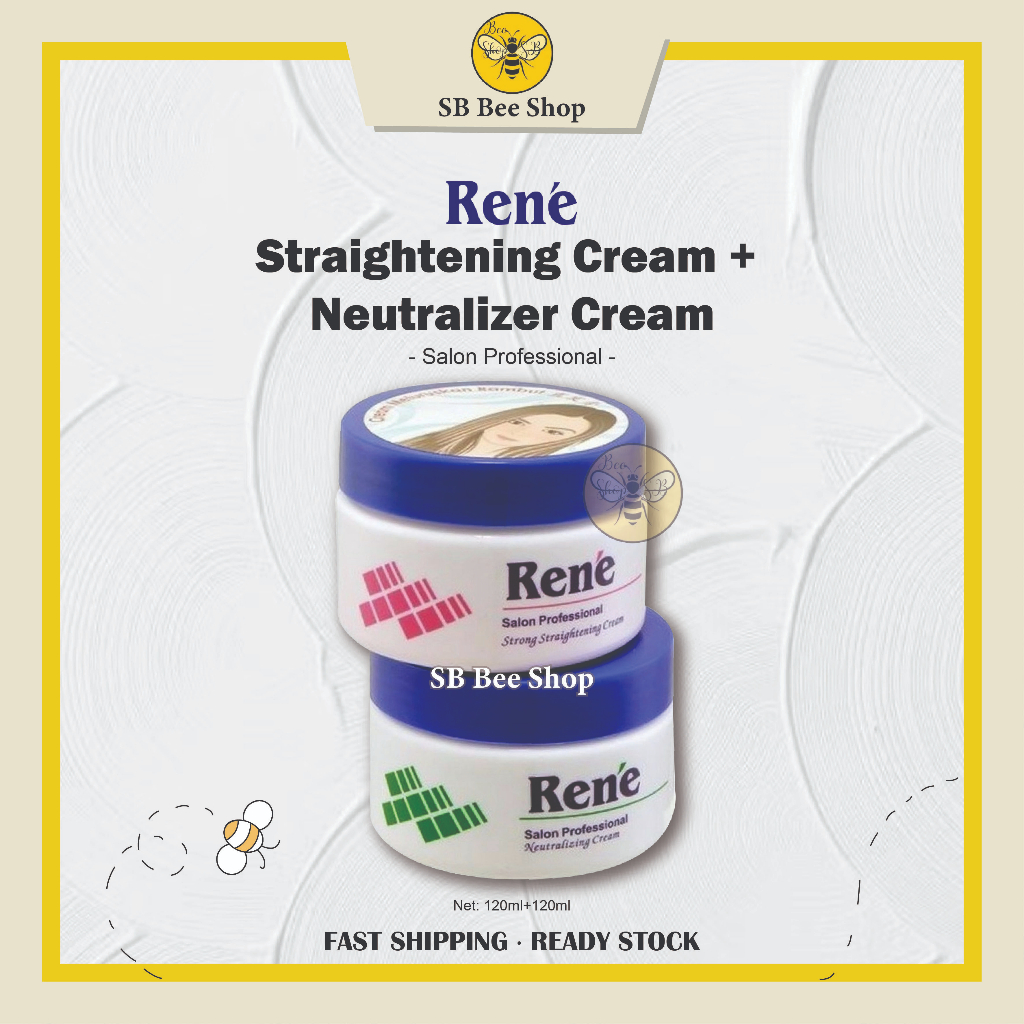 Rene Straightening Cream 120ml+Neutralizer Cream 120ml/Rene Krim ...