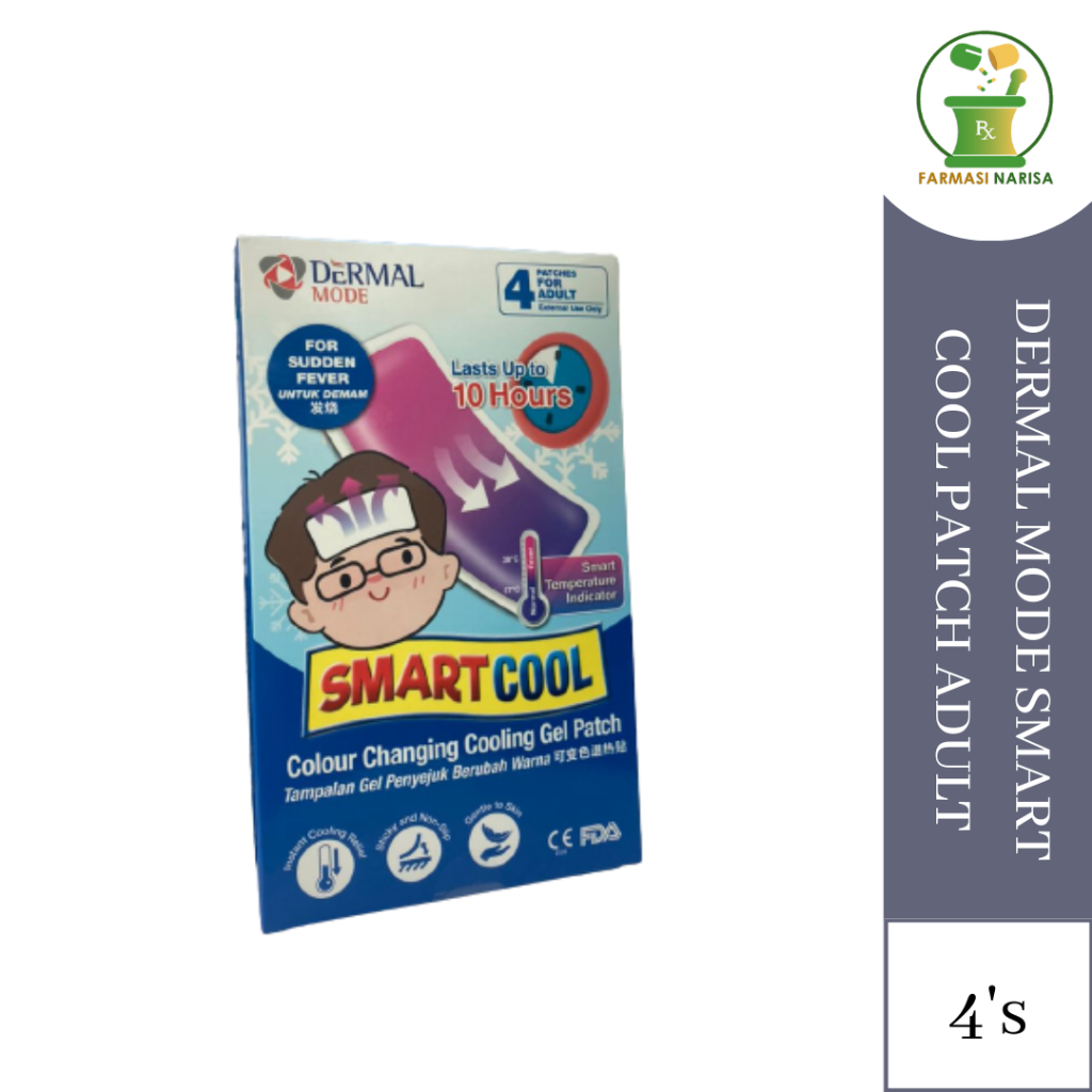 DERMAL MODE SMART COOL PATCH ADULT & CHILDREN 4'S | Shopee Malaysia