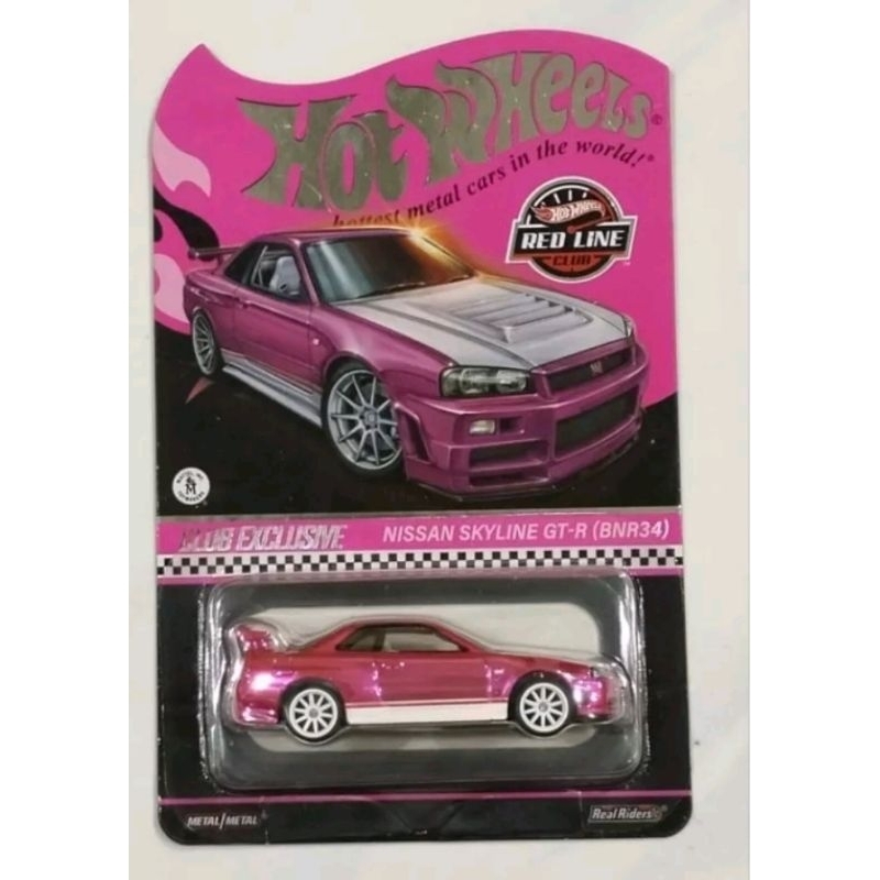 [RLC] Hot Wheels Pink Edition Nissan Skyline GT-R (BNR34) | Shopee Malaysia
