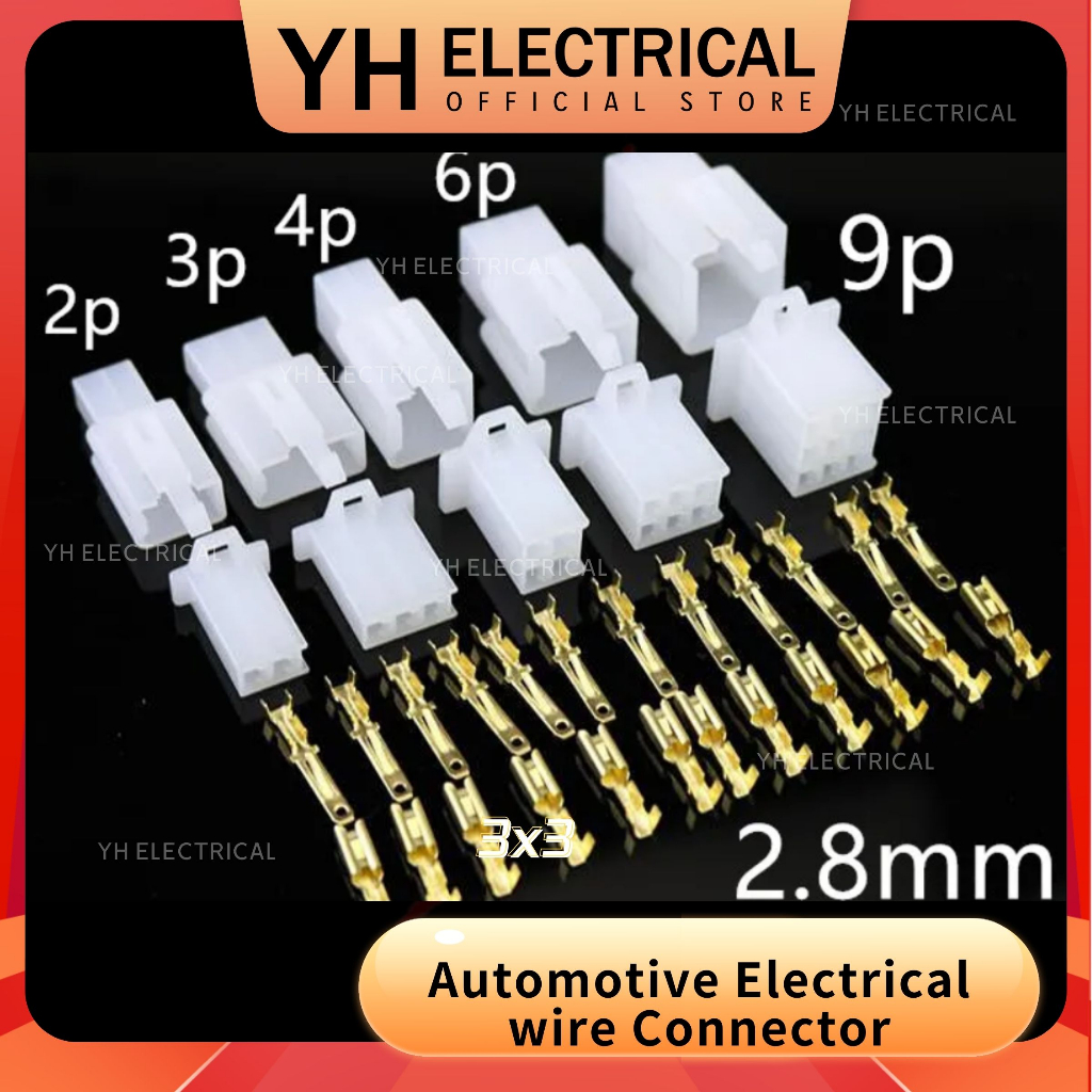 🇲🇾 2.8mm Terminal Socket Pin Connector Automotive Car Motorcycle Moto ...