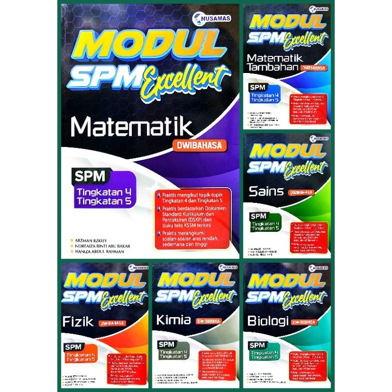 MODUL EXCELLENT SPM TINGKATAN 4.5 KSSM 2023 ( DWIBAHASA ) - NUSAMAS ...