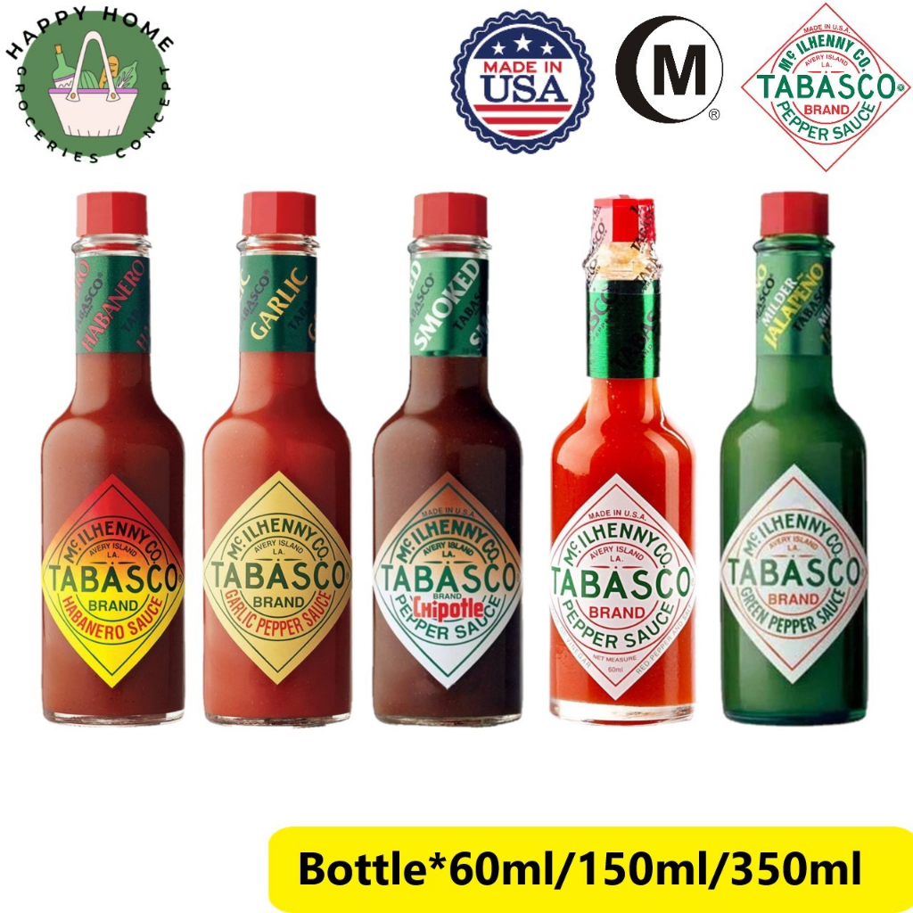 Tabasco Hot Sauce Hot Habanero Sauce/Mild Flavor Garlic Pepper/Pepper ...