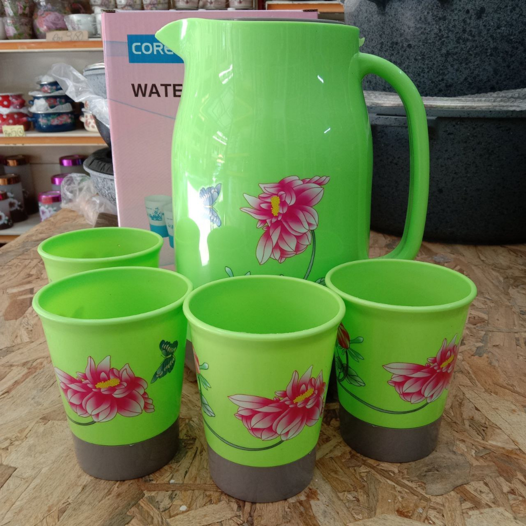 5PCS JUG AIR PLASTIK ( CORAK BARU ) | Shopee Malaysia