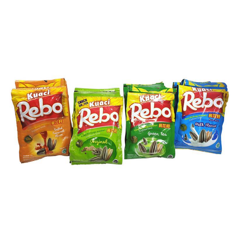 Produk Indonesia Halal Kuaci Rebo 13gram Travel Pack Original Milk
