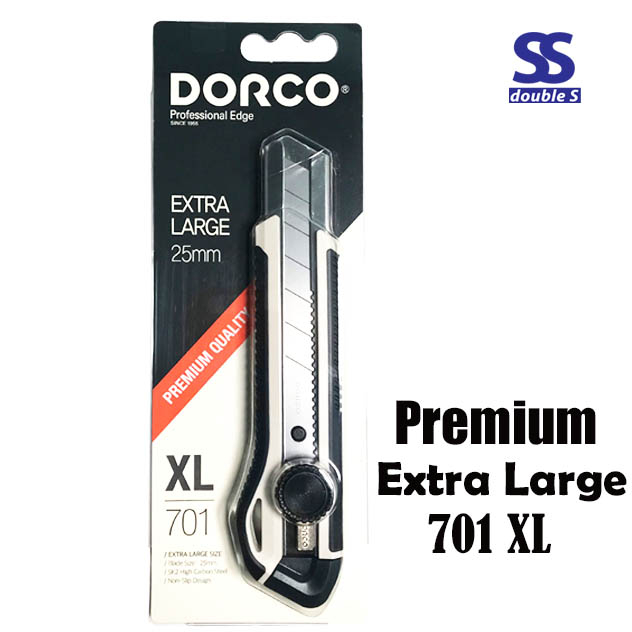 Dorco Big Cutter Knife XL 701 Metal Pen Knife Pisau-Extra Large 25mm ...