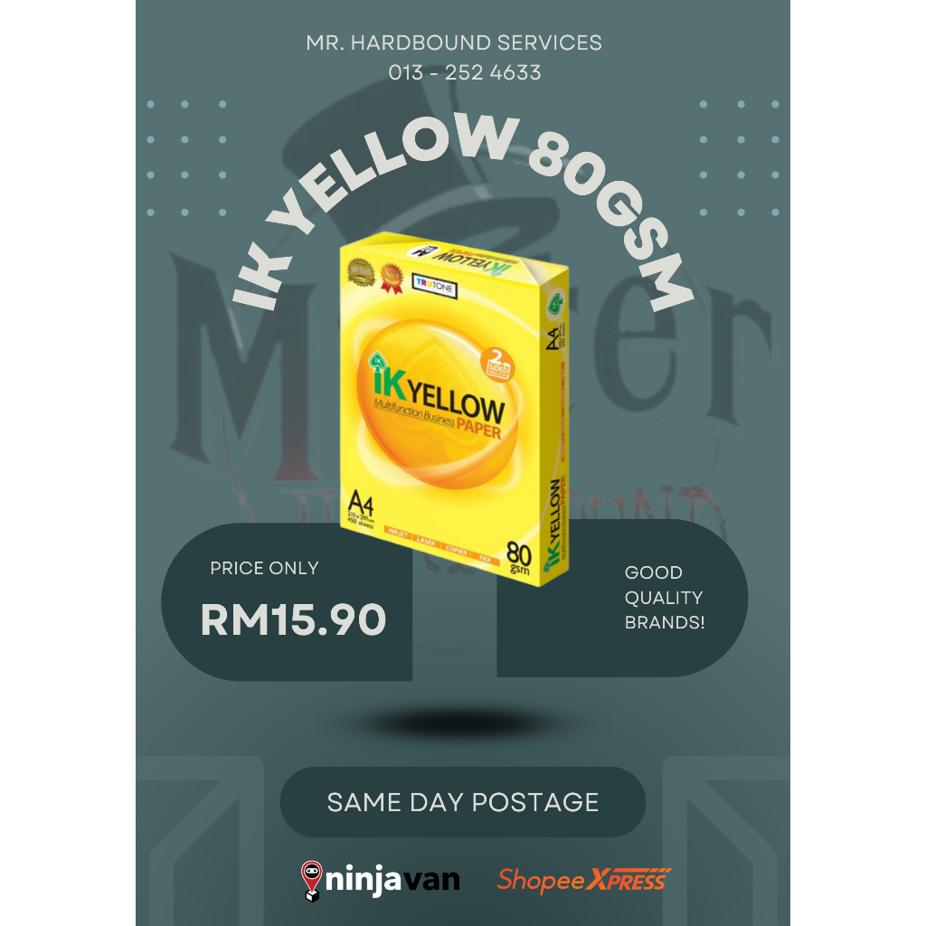 IK Yellow 80Gsm 450Sheet | Shopee Malaysia