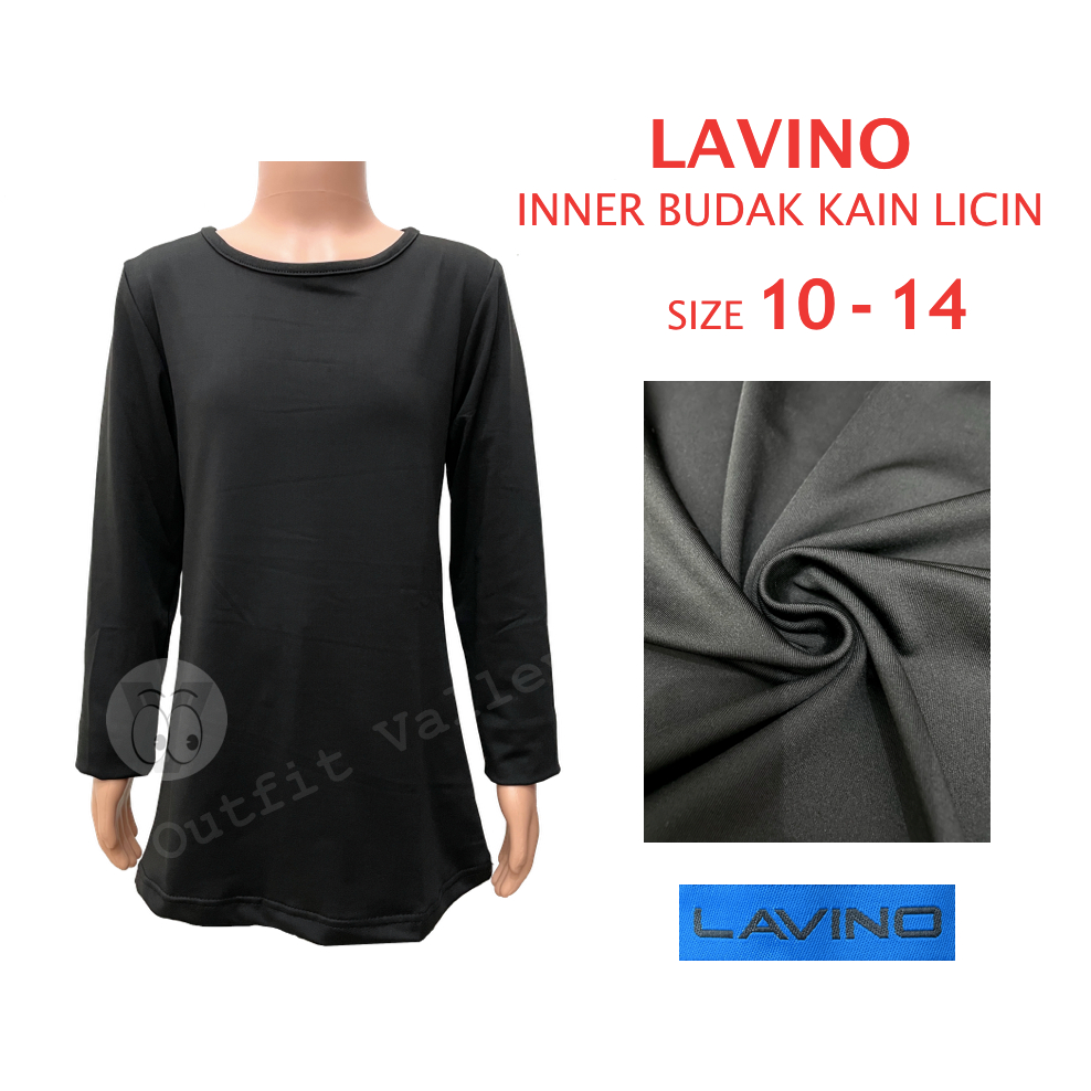 LAVINO Inner Budak Kain Licin size 8-14 (BLACK only) | Shopee Malaysia