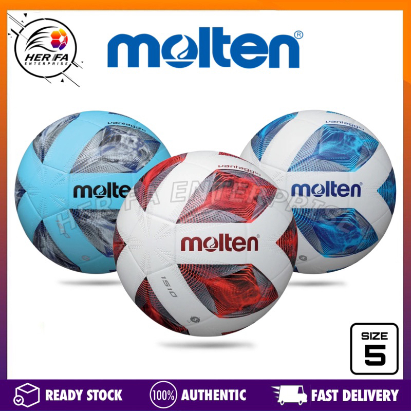 MOLTEN F5A1510 Football Laminated MSSM Logo Molten 1510 Bola Sepak ...