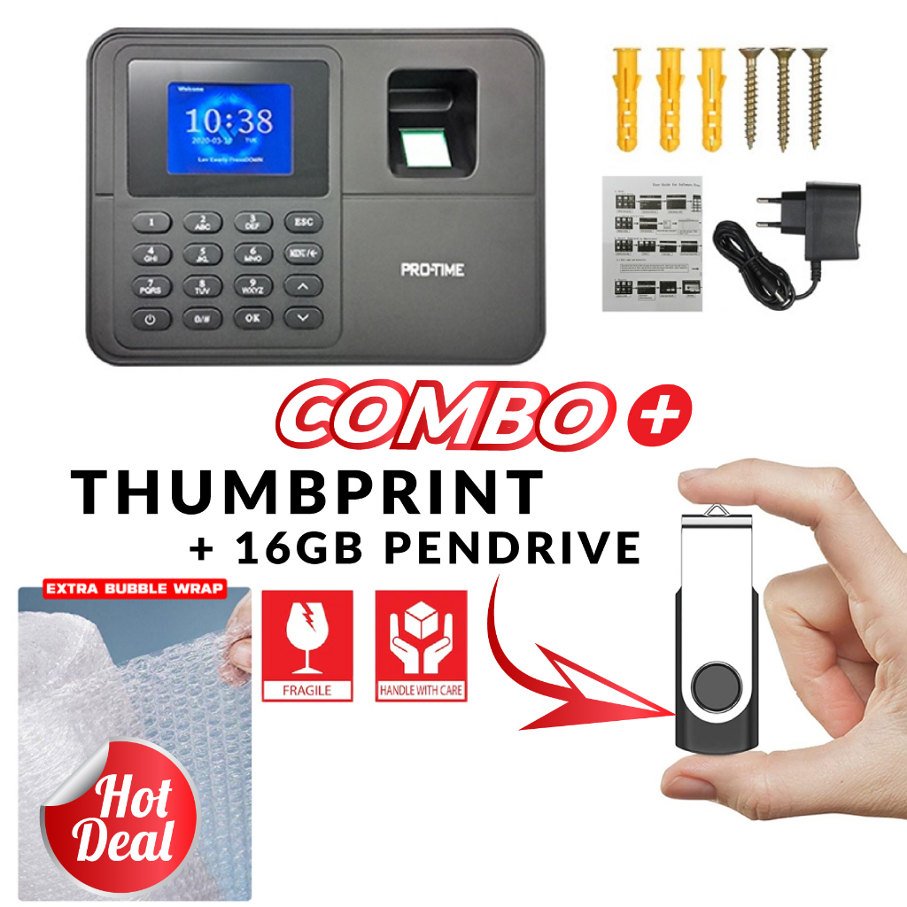 Thumbprint Attendance Machine Fingerprint Attendance Machine Biometric ...