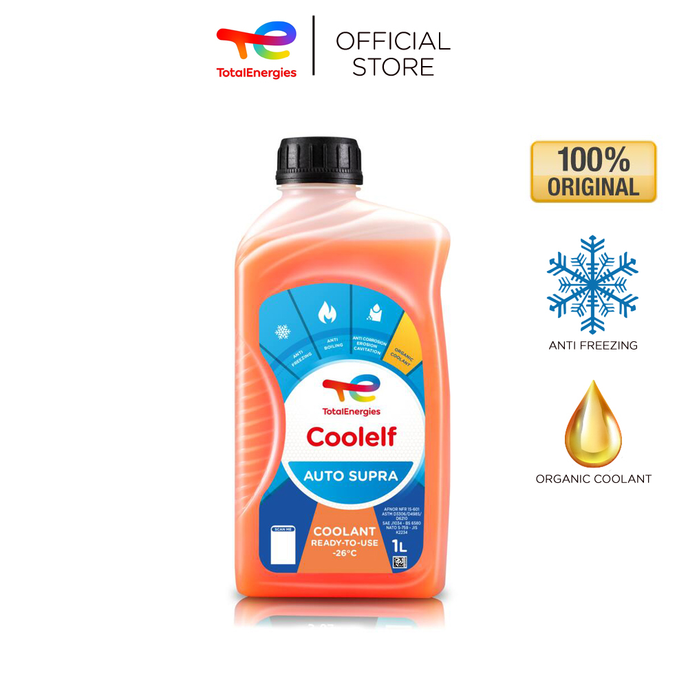 TotalEnergies Coolelf Auto Supra Coolant -26°C 1L Ready to Use Organic ...