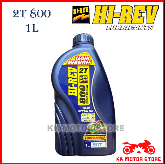 ( 100% ORIGINAL !!! ) HI - REV 2T 800 SEMI SYNTHETIC 1L MOTORCYCLE ...