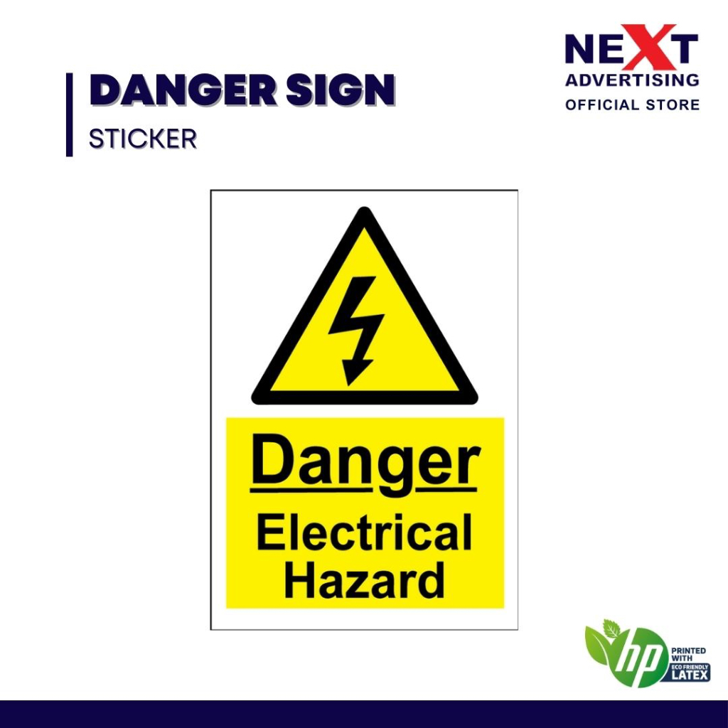 Danger Electrical Hazard Sticker | Shopee Malaysia