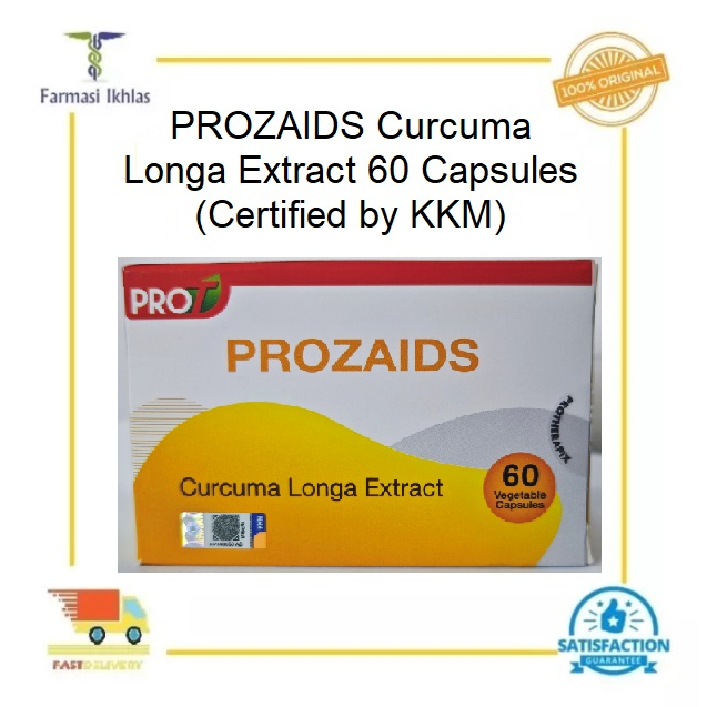 PROZAIDS Curcuma Longa Extract 60 Capsules (Certified by KKM) | Shopee ...