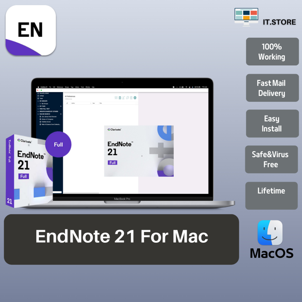 EndNote 21 For Intel and M1/M2/M2 Pro/M2 Max Chip Apple Silicone MacOs/Macbook/Mac Software Full ...