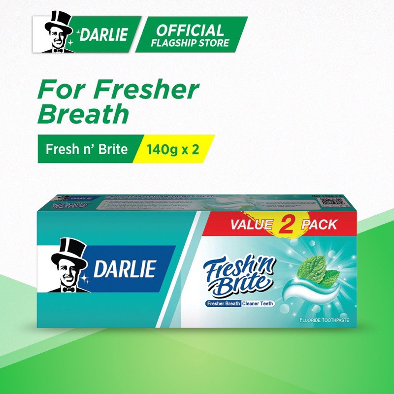 Darlie Fresh n' Brite Toothpaste 140g x 2 (Value Pack) | Shopee Malaysia