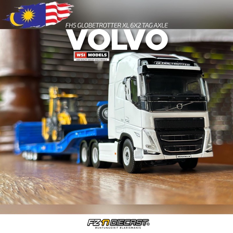 PRE ORDER | WSI VOLVO FH5 GLOBETROTTER XL 6X2 TAG AXLE | WHITE LINE 03 ...