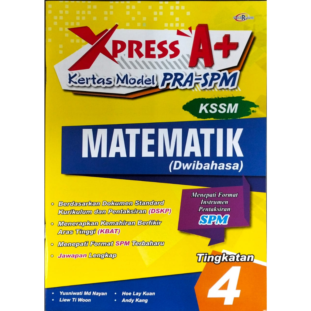 【cemerlang】xpress A Kertas Model Pra Spm 2023 Tingkatan 4 Kssm