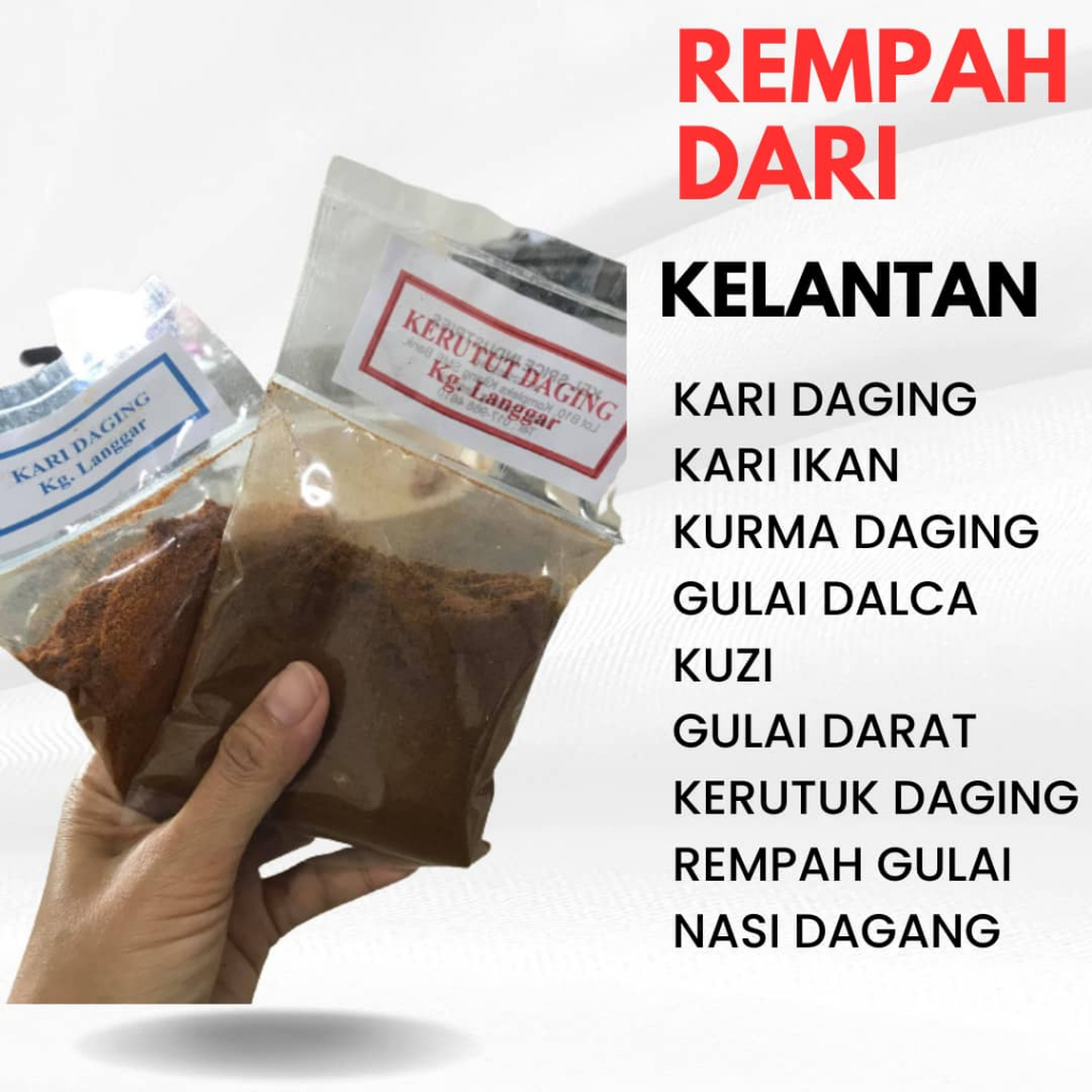 rempah ratus gulai kelantan serbuk kari nasi dagang curry powder kuzi ...